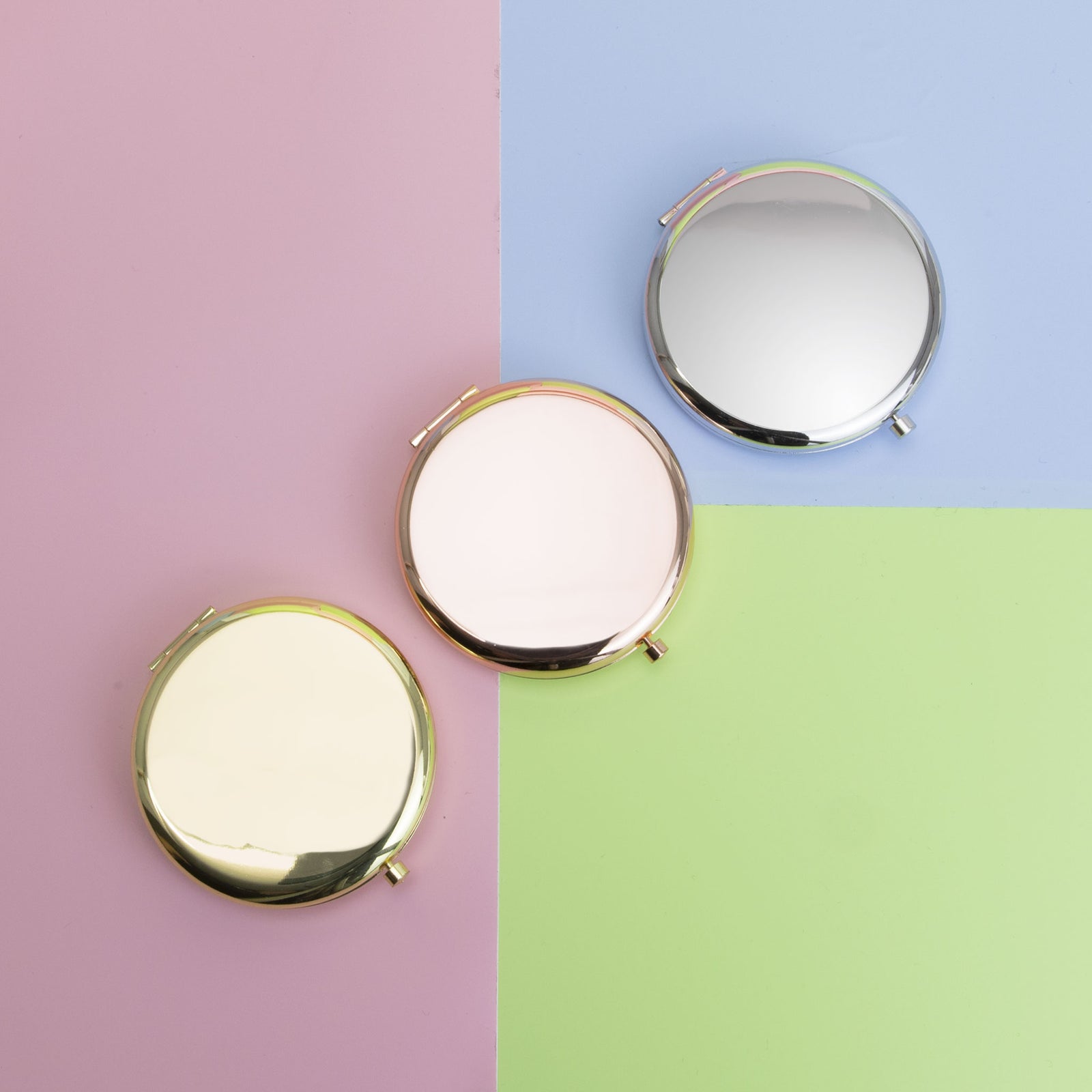 Metal Compact Flip Mirrors | Craft Blanks